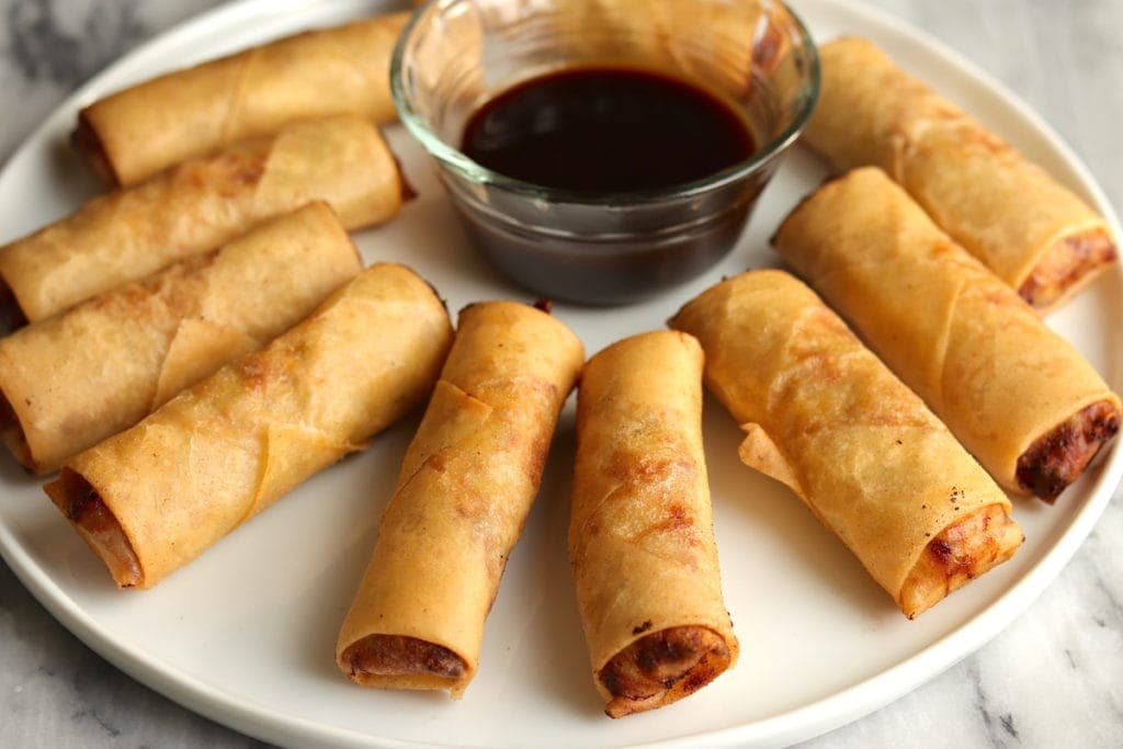 Pork and Cabbage Spring Rolls | The Hungry Hutch