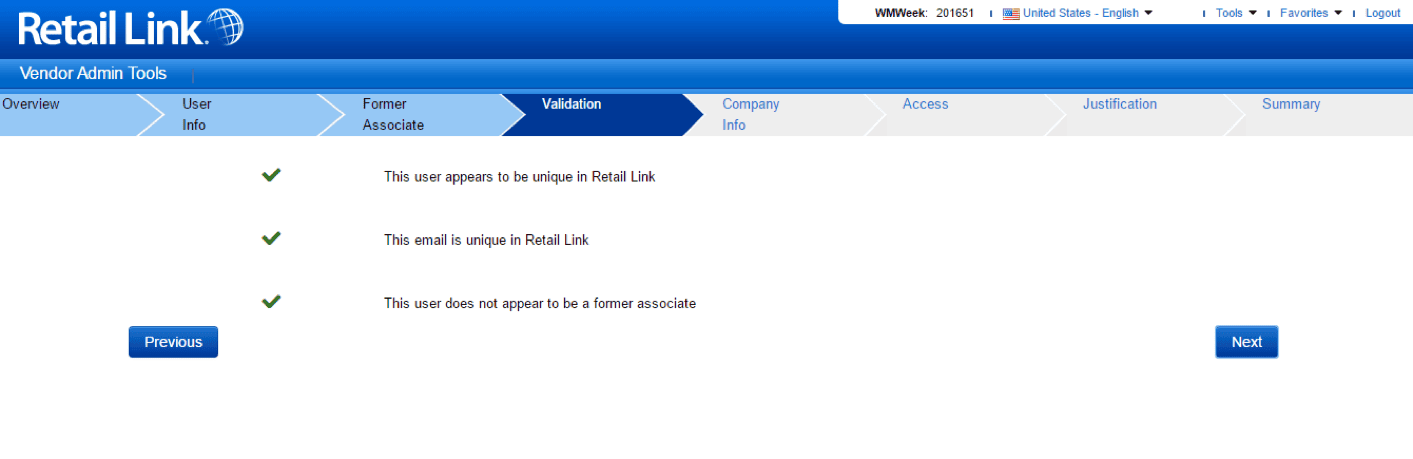 How to Create a New Retail Link User ID
