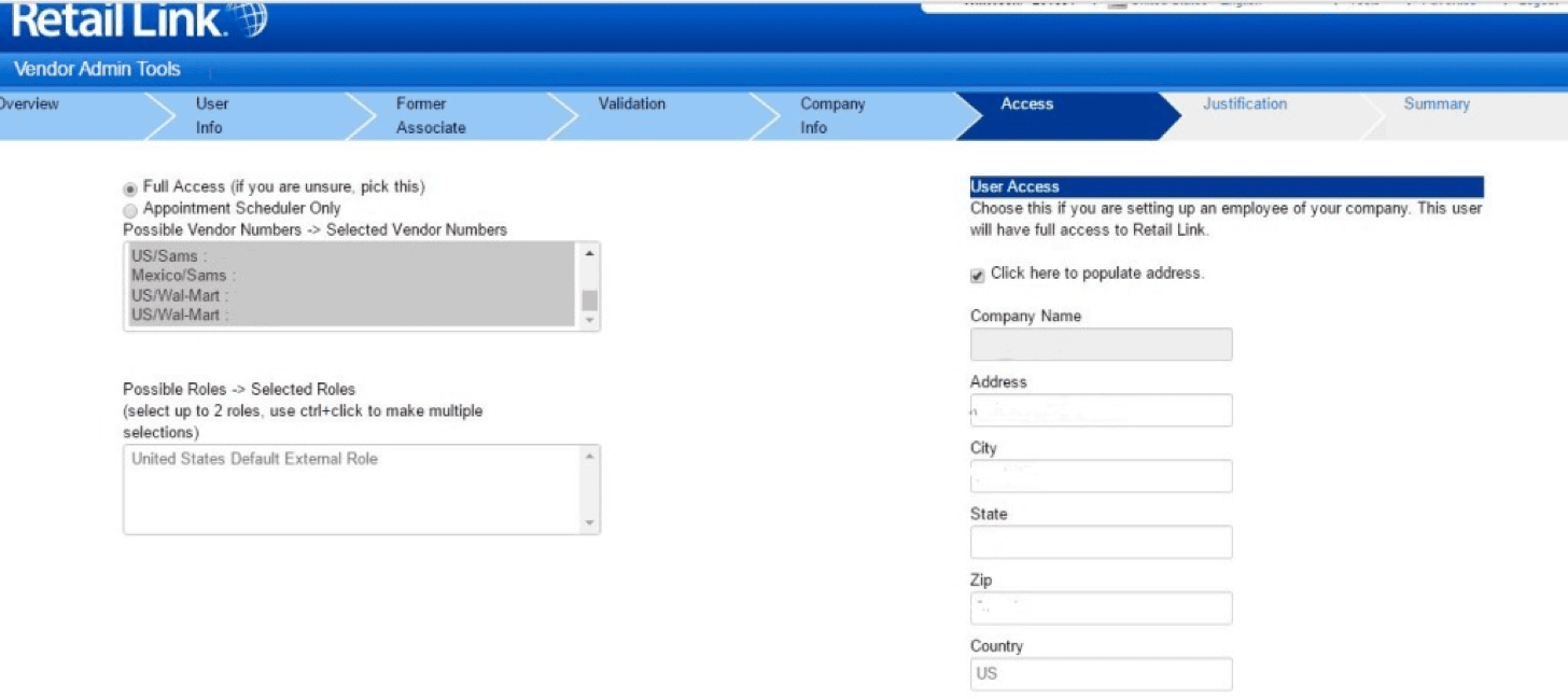 How to Create a New Retail Link User ID
