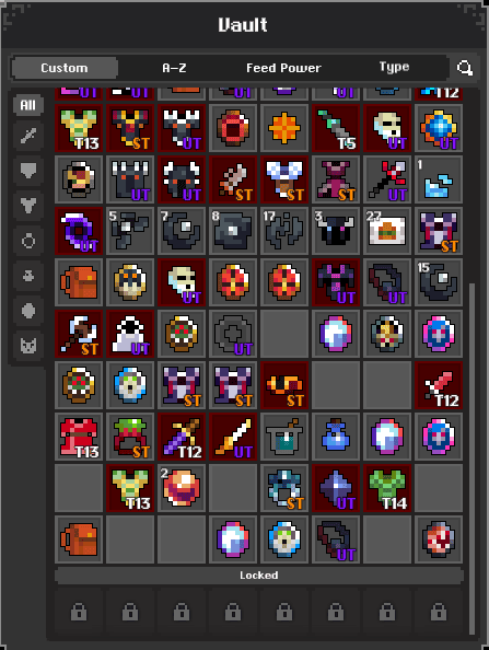 Rotmg Account 4 Characters 8/8 + Legendary Pet H86 MH81 El67 - Realm shop