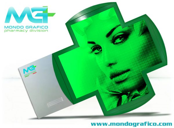 MG - Croci Led per Farmacie, Display, Bacheche farmaturno