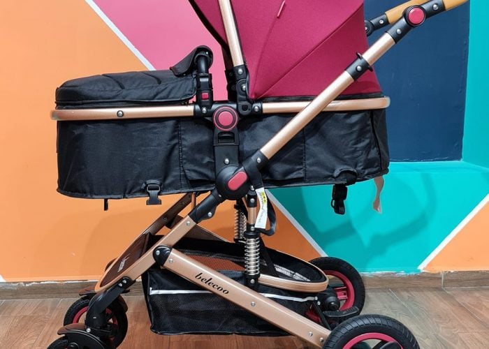 Poussette tendance paysage Beige Marron- Belecoo | Poussettes, systèmes ...