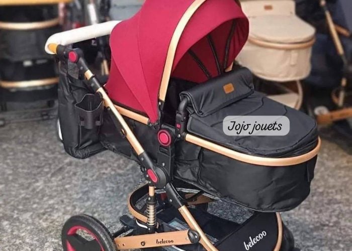 Poussette 3 Pcs de Lux Belecoo 0-4 Ans(poussette/Maxi Cosi/Sac ...