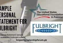 Fulbright Personal Statement Sample | Scholarship Forum