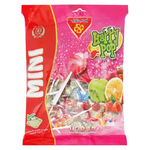 Happy Pop Mini Lollipop with Assorted Flavours 210g - Supersavings