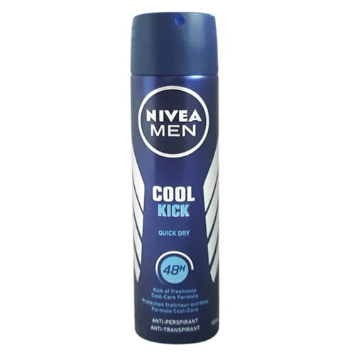 Nivea Men Cool Kick Anti-Perspirant Deodorant Spray 150ml - Supersavings
