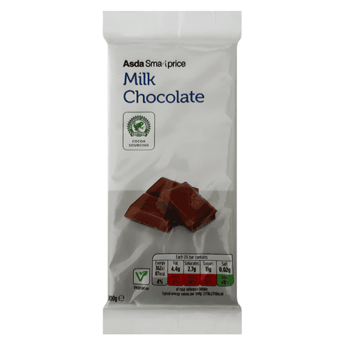 Asda Smart Price Milk Chocolate 100g - Supersavings
