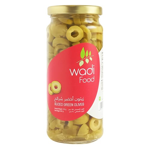 Wadi Food Sliced Green Olives 340g - Supersavings