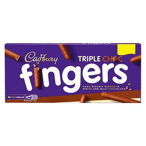 Cadbury Triple Choc Fingers 110g - Supersavings