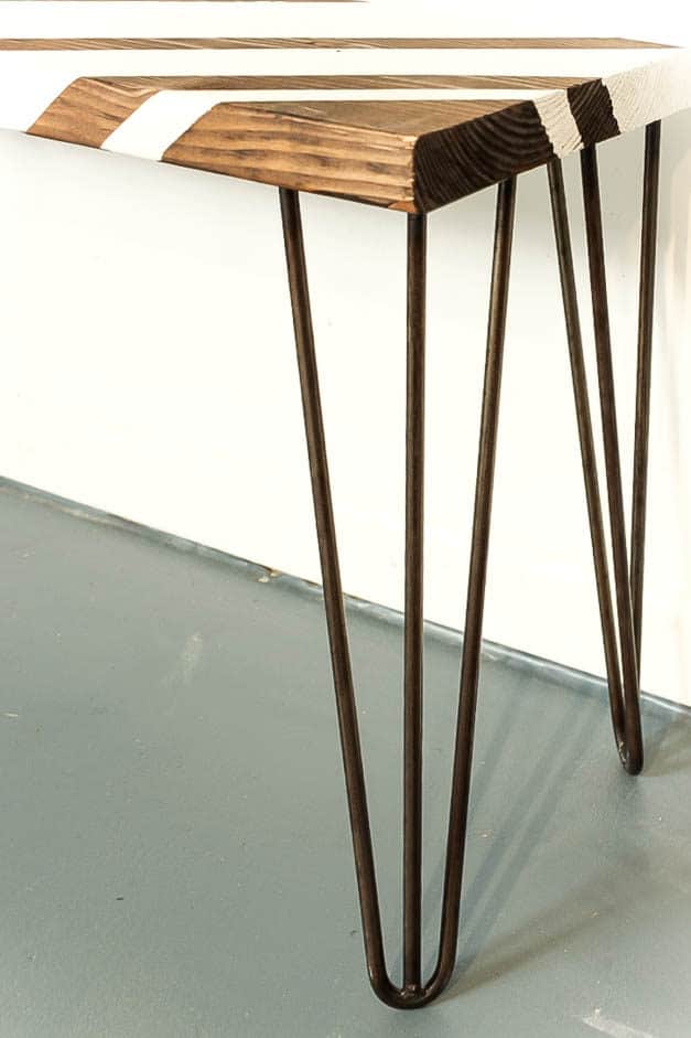 MIDCENTURY MODERN BENCH TUTORIAL - The Striped House