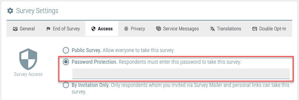 Survey Fill-out Restrictions - Questionstar