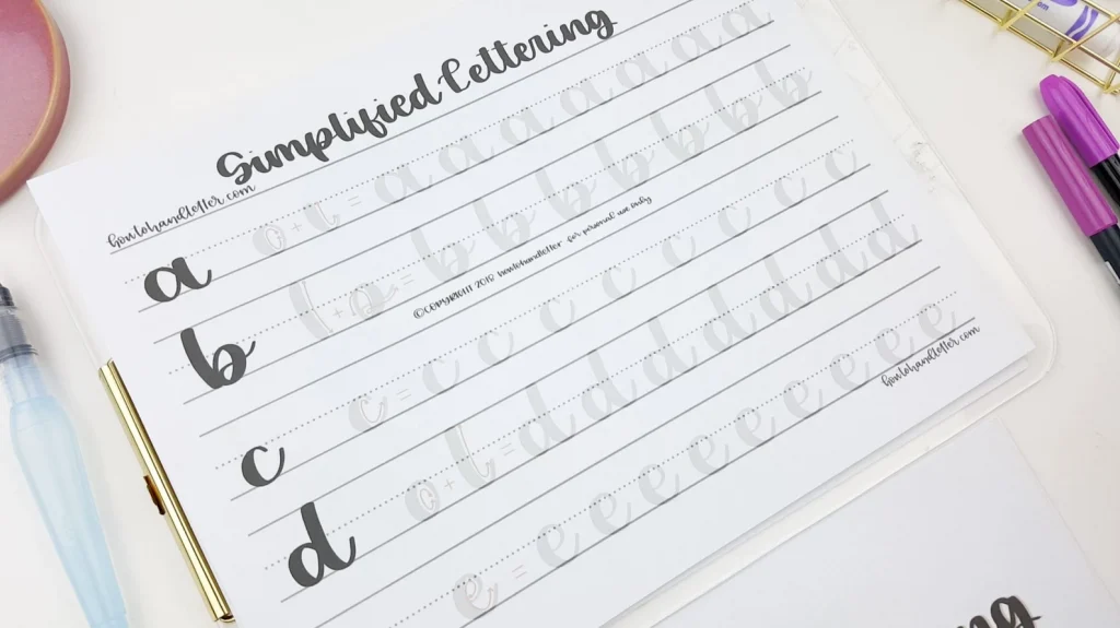 How to Teach Yourself Brush Lettering - You Can Do It!