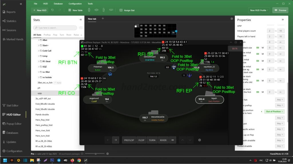 Editor de HUD de Hand2Note Parte 4: Creando un HUD dinámico