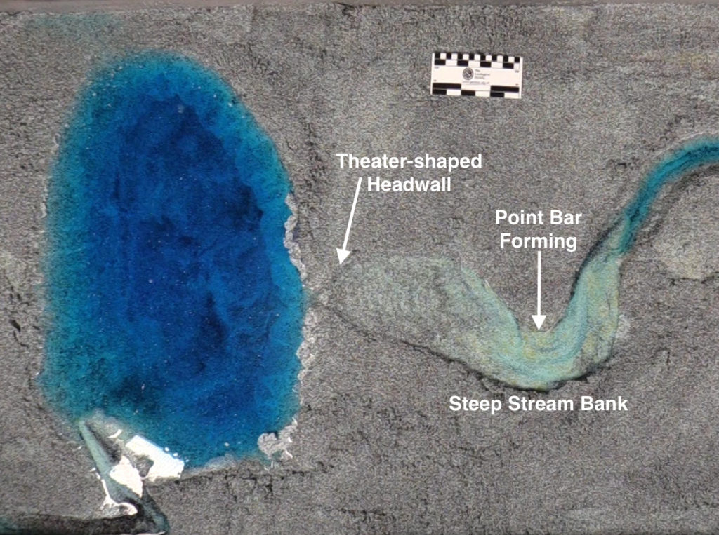 Forced Groundwater Sapping On A Hiking Trail