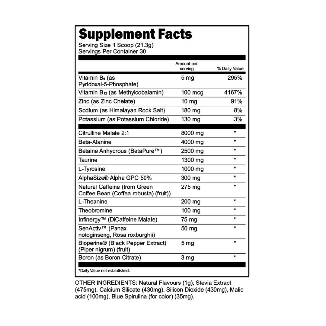 BULK BLACK Pre-Workout - GENMAG