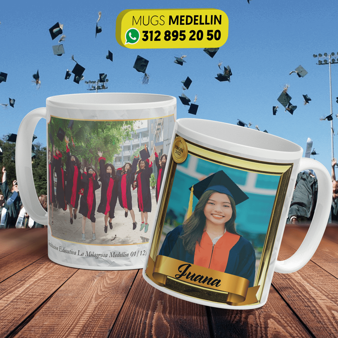 Mugs de Graduacion en Medellin Personalizados / PRECIO 🎓