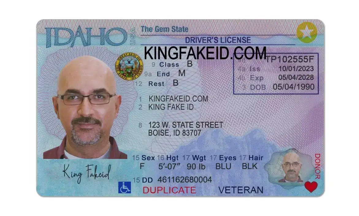 Scannable Idaho State Fake ID Card - Fast Fake ID Service