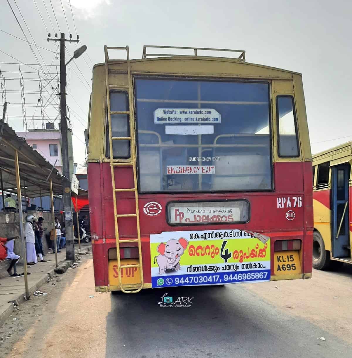 KSRTC [RPA76] | Palakkad – Coimbatore | Bus Timings – Ticket to Get Lost..