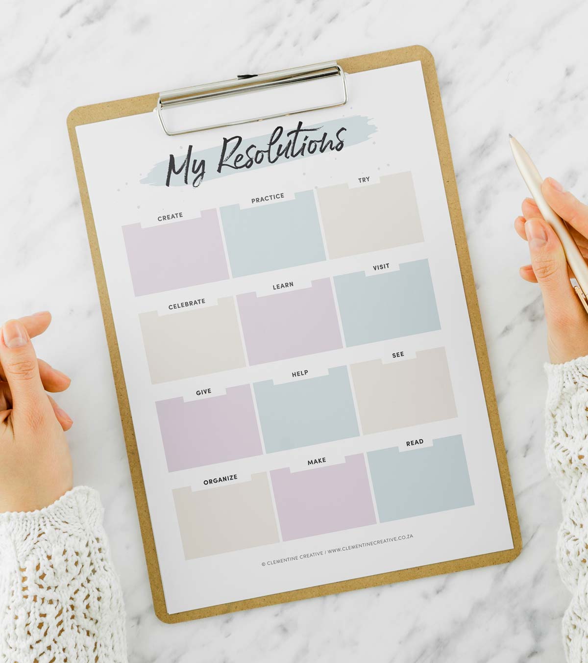 Set New Year's Goals with this Resolutions Worksheet {Free Printable PDF}