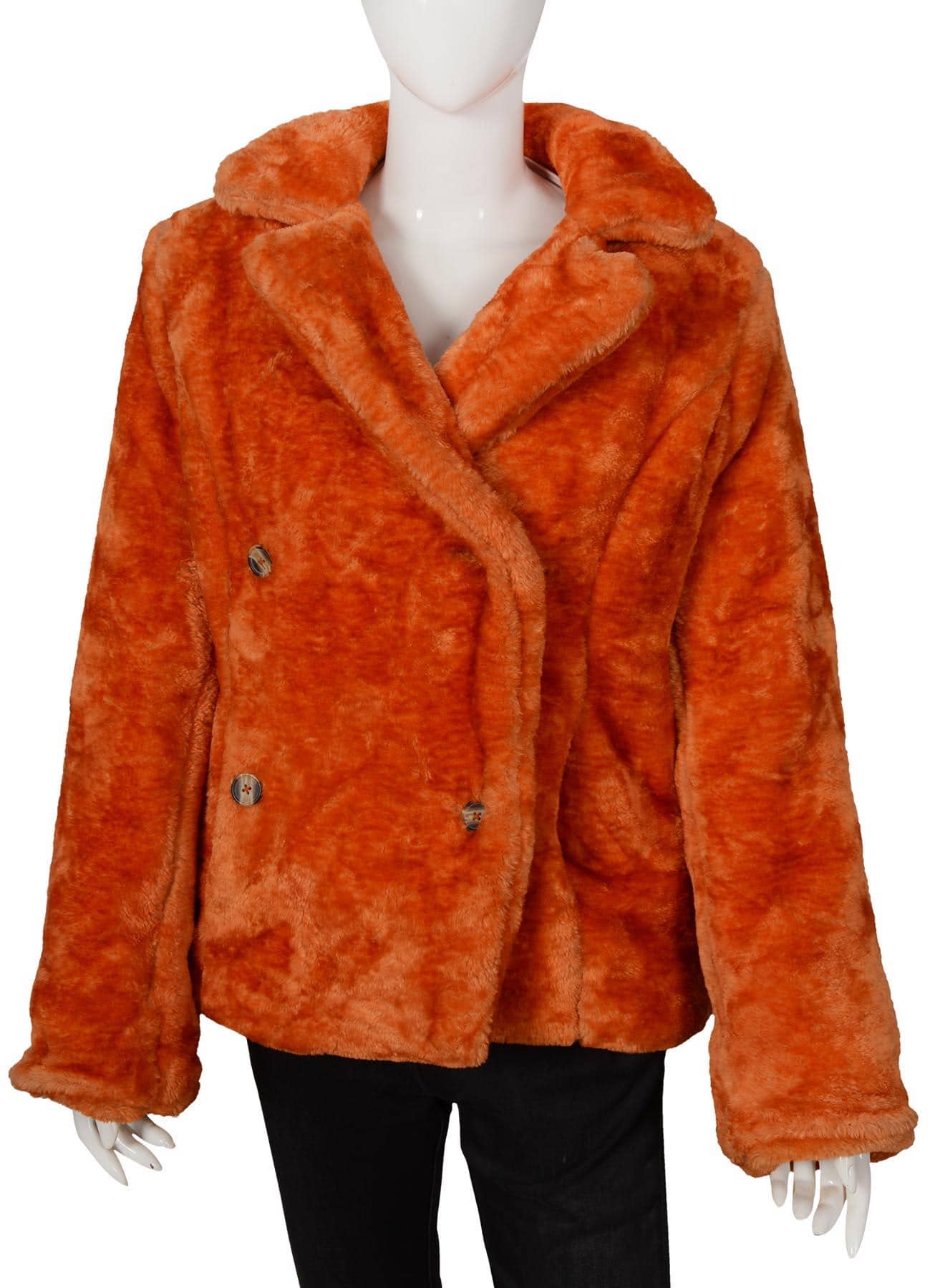 Beth Dutton Orange Fur Jacket Kelly Reilly Yellowstone