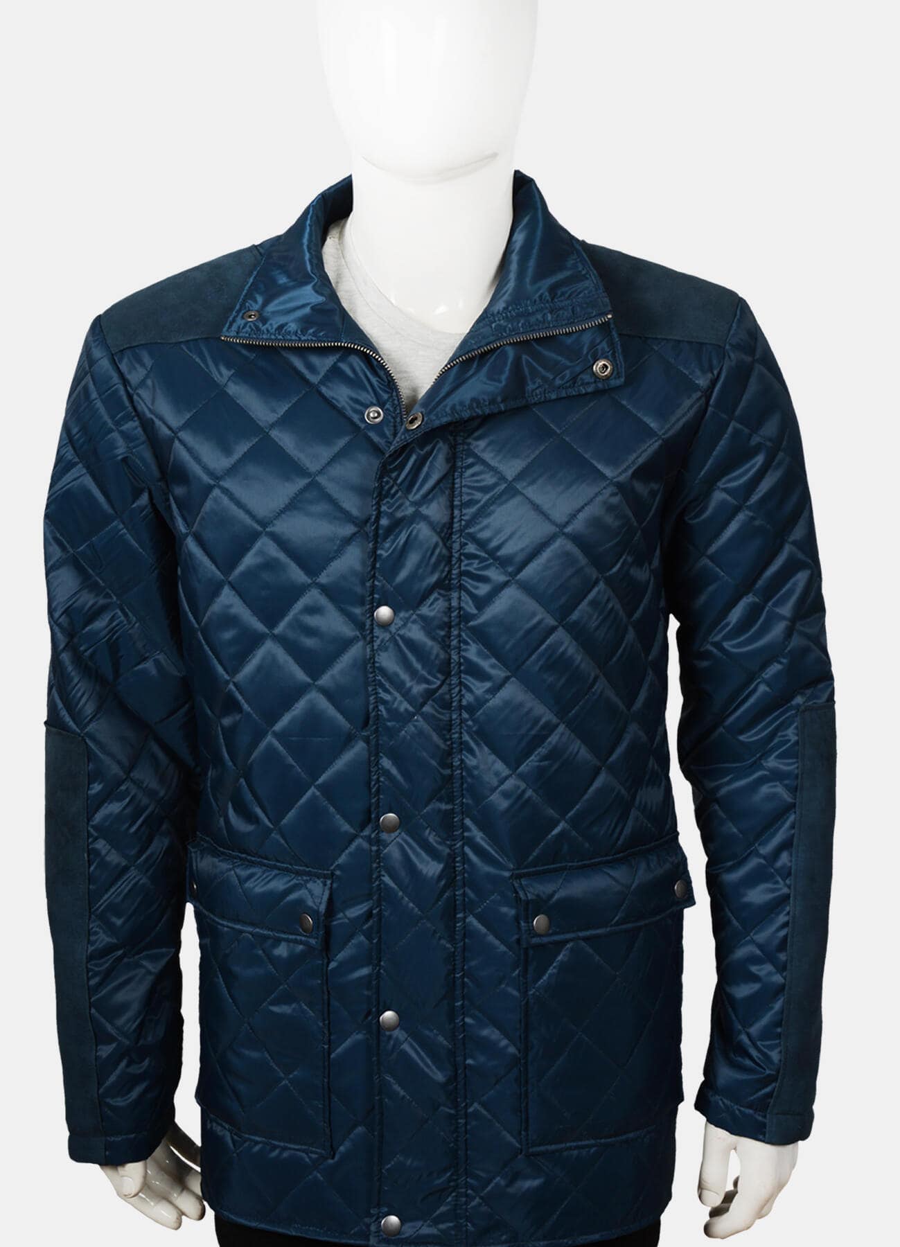 Dan Jenkins Blue Quilted Jacket | Yellowstone Jackets