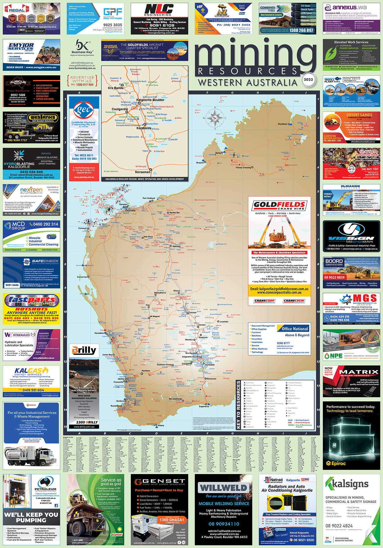 Business Key | Western Australia Mining Map