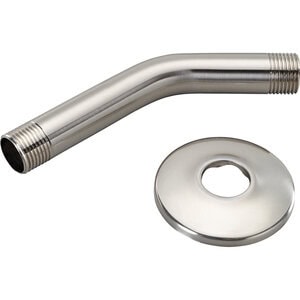 Shower arm/flange - 6" - Brushed Nickel - Master Plumber®