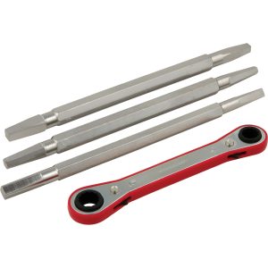 Ratcheting faucet seat wrench kit - Master Plumber®
