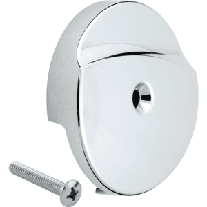 Single hole bath waste and overflow plate kit - Chrome - Master Plumber®