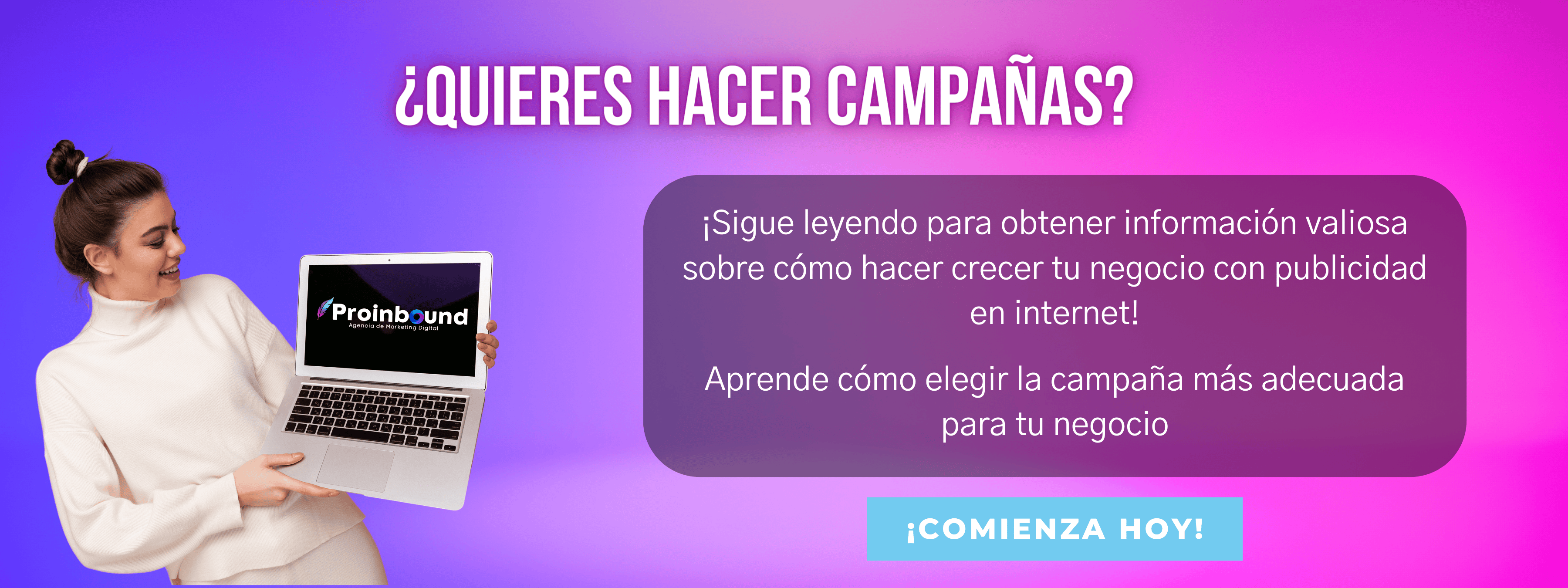 Publicidad en internet para tu emprendimiento - Proinbound