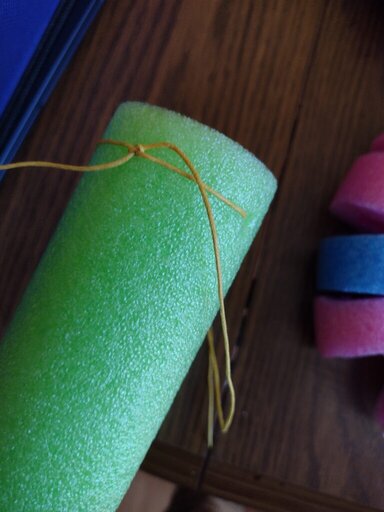Pool Noodle Craft: Using Gigantic Beads to Make a Flower