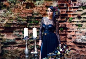 How to Pull Off the Ultimate Gothic Halloween Wedding-Flora D' Amore by ...