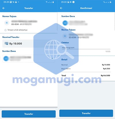 Transfer BRI ke BSI Via ATM dan BRIMO, Serta Biayanya - Mogamugi