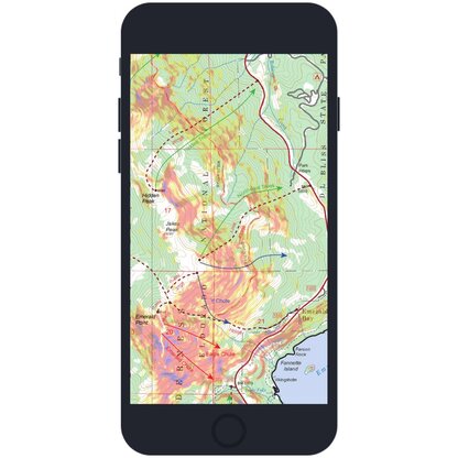 Lake Tahoe: North - Backcountry Skiing and Ski Touring Maps