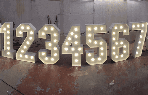 50th Light Up Numbers For Hire Sydney⭐ Party Light Up Letters