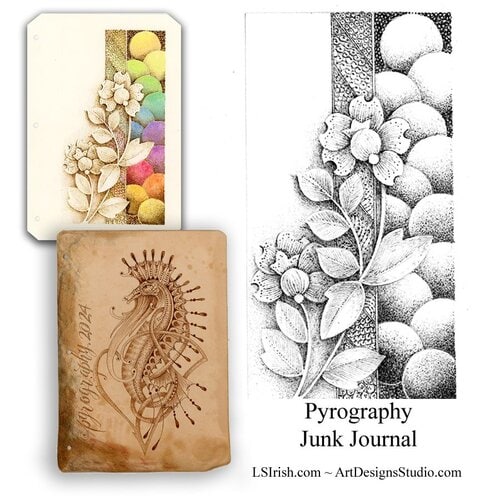 LSIrish.com free printable patterns for wood carving, pyrography