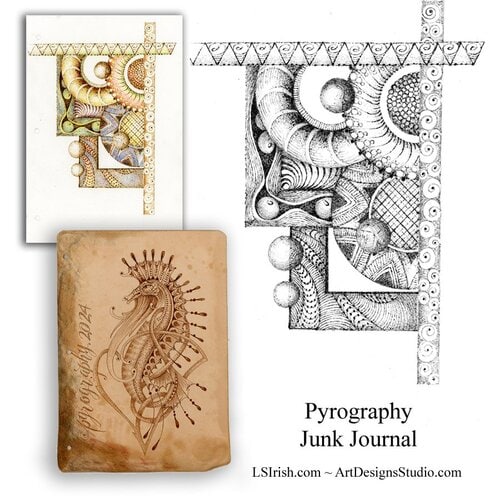 LSIrish.com free printable patterns for wood carving, pyrography