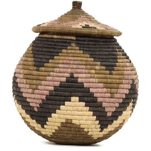 Ukhamba | Zulu Ukhamba Lidded Baskets | Baskets of Africa