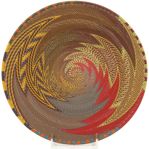 Large Shallow Basket | Zulu Wire Shallow Baskets and Trays | Baskets of ...