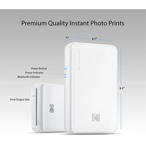 Kodak Mini 2 Instant Photo Printer - Startech Store