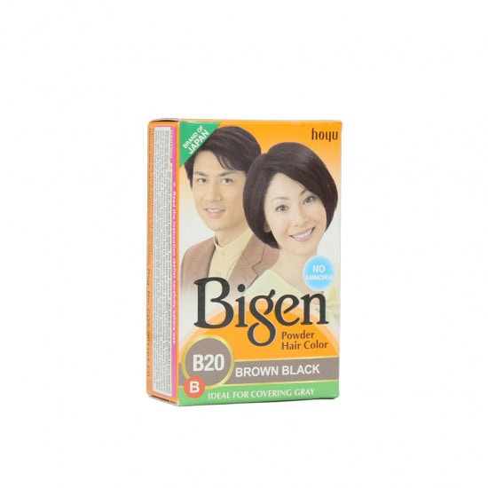 BIGEN POWDER HAIR COLOR BROWN BLACK B20 – Unique Pharmacy