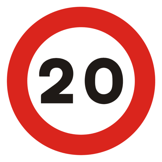 Velocidad Máxima R-301 V20 - Señales Viales