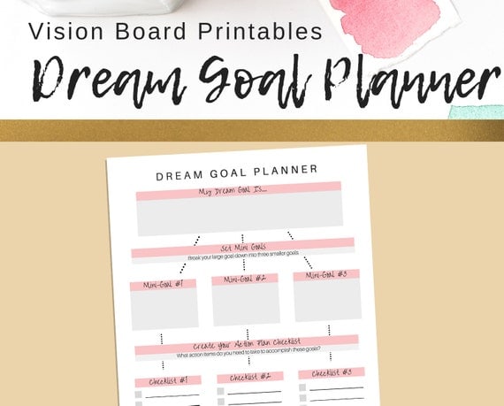 20+ Goal-Setting Printable Worksheets To Help You Accomplish Your Goals ...