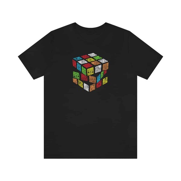 Doodle Cube - Rubik's Cube Shirt (Adult Sizes) - Soft Cotton T-Shirt ...