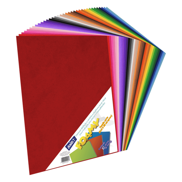 Foamy liso Saira Carta, 43X56 y 70X90 | Distribuidora Sajor S.A de C.V