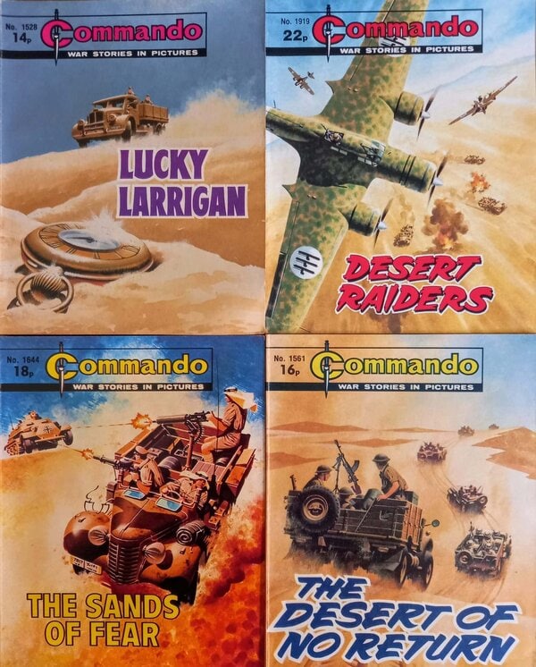 Commando Comics Bundle (Desert Warfare) - LetsGoCommando
