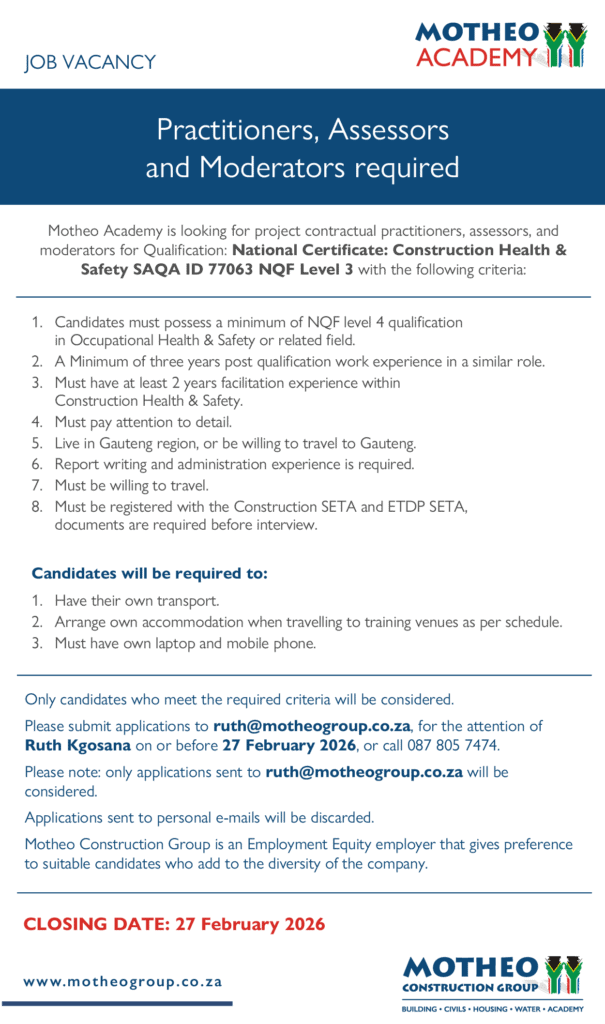 Careers – Motheo Construction Group