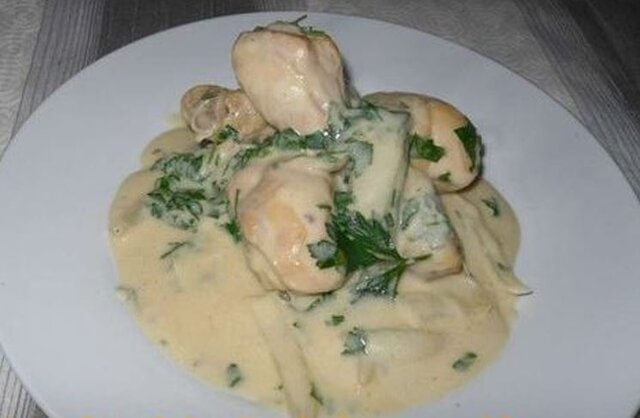 Poulet sauce blanche - MimineCuisine - Recette de cuisine facile