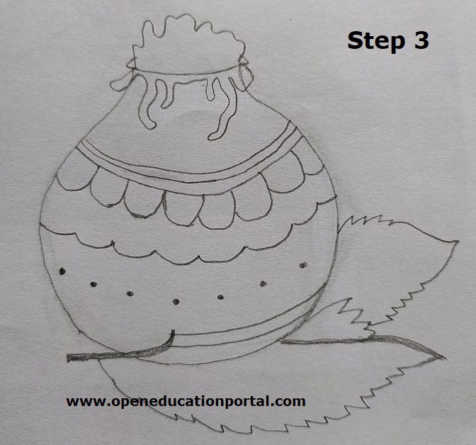 How To Draw Pongal Pot | Easy Step-Wise Guide With Image References