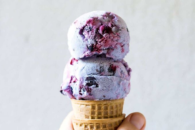 Black Currant Ice Cream » LeelaLicious